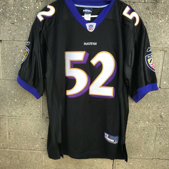Reebok | Shirts | Vintage Reebok Baltimore Ravens Ray Lewis 52 Nfl ...